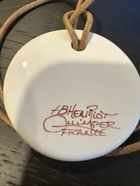 Henriot Quimper | Jewelry | Vintage Henriot Quimper Handpainted Ceramic ...